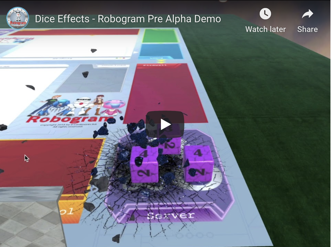 Robogram Development Update 3 - Dice Effects - Robogram Online